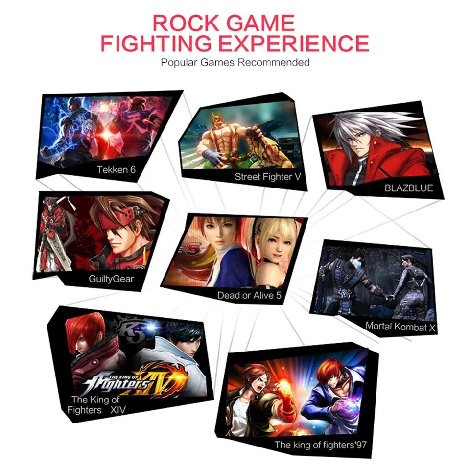 PXN Fighting Joystick PC Street Fighter Controller PS4 Arcade Game ...