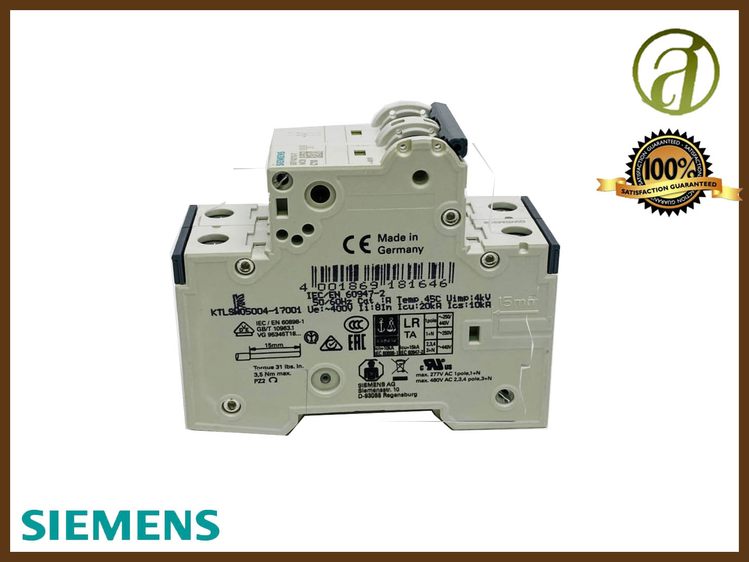 Siemens Circuit Breaker รุ่น 5SY4210-7 - S.KIATJAROEN KHAKHONGKAO - ThaiPick