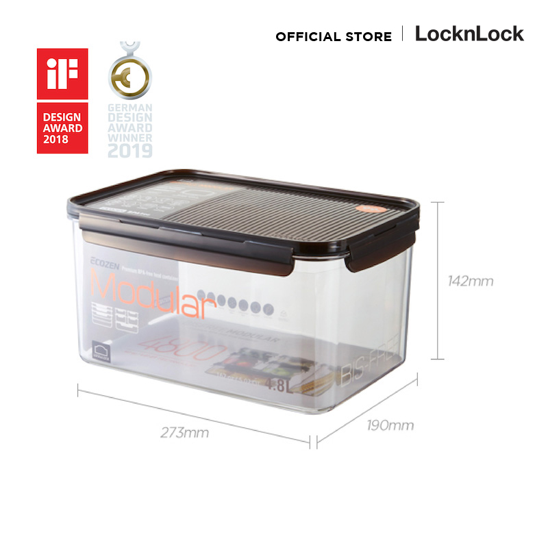 LocknLock กล่องถนอมอาหาร กล่องอเนกประสงค์ Bisfree Modular 4.8L รุ่น LBF408 - LocknLock - ThaiPick