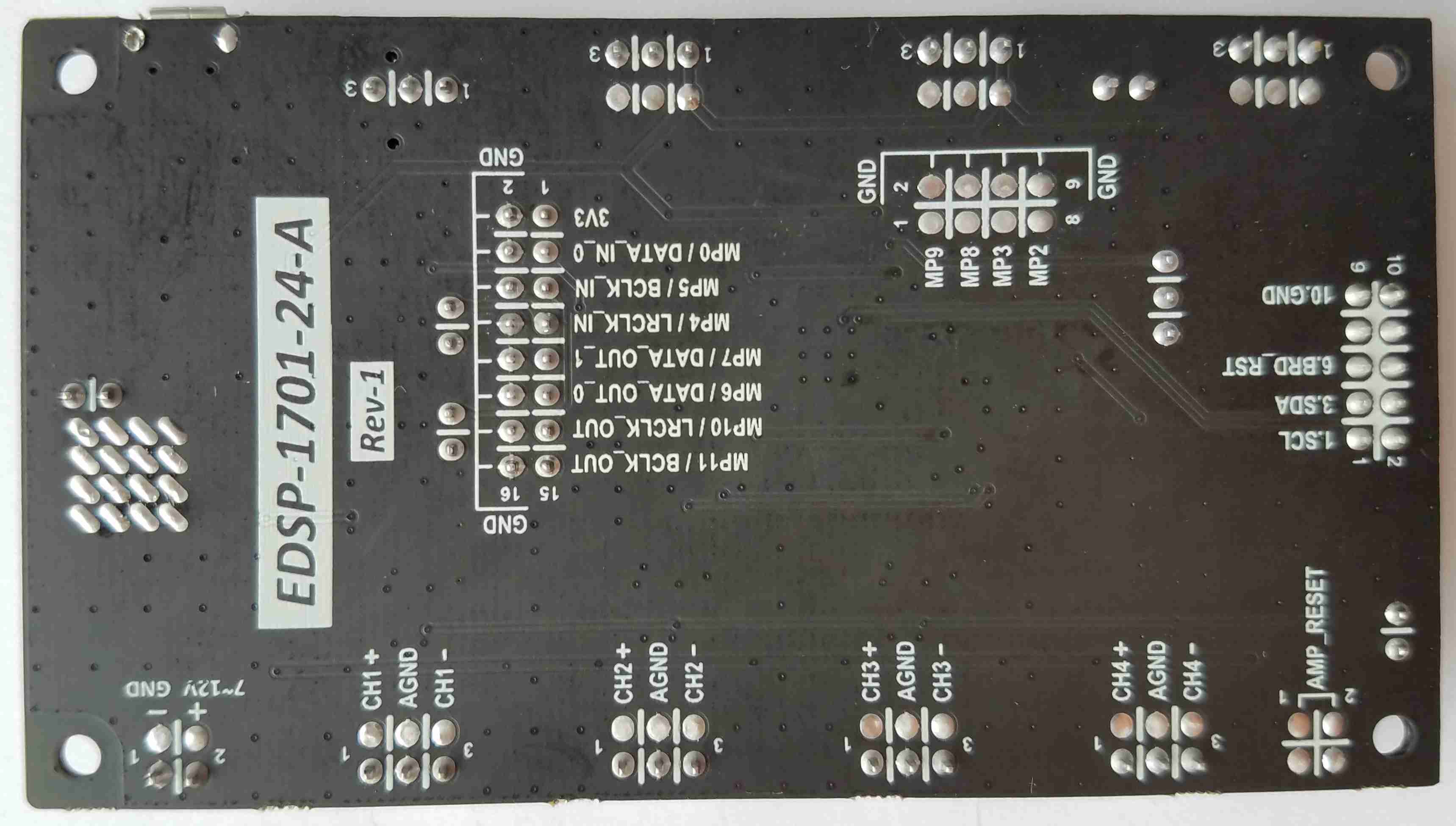 ADAU1701 Audio DSP 2In 4Out Pre-Amplifier Board Volume Control Single ...