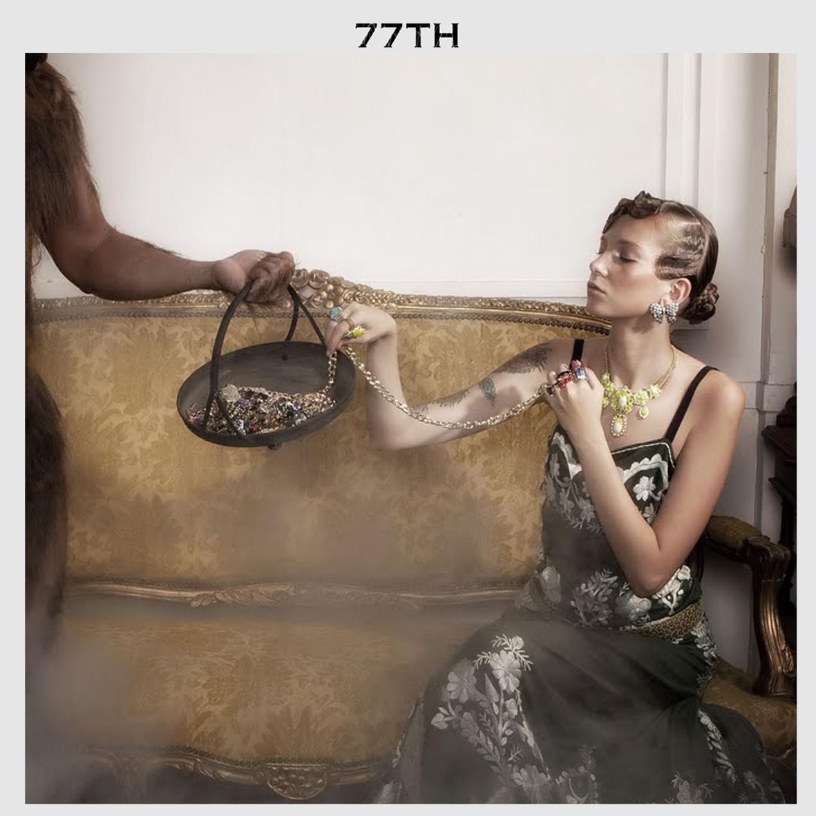 77th Victorian neon couture necklace สร้อยคอสไตล์วิตอเรี่ยนกูตูร์สี ...