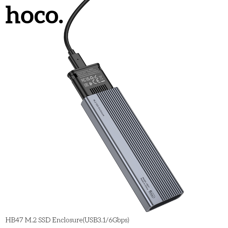 กล่องฮาร์ดดิส HOCO HB47 HB47A กล่องหุ้ม M.2 SSD Enclosure รองรับการถ่าย ...
