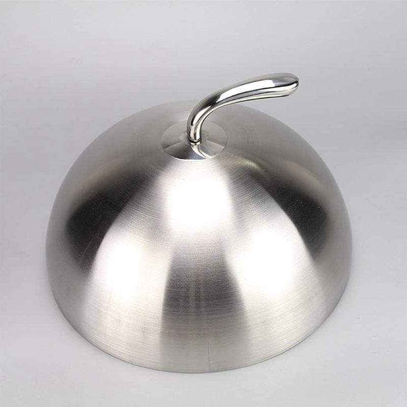 1Pcs Stainless Steel Steak Cover Teppanyaki Dome Dish Lid Home Round ...