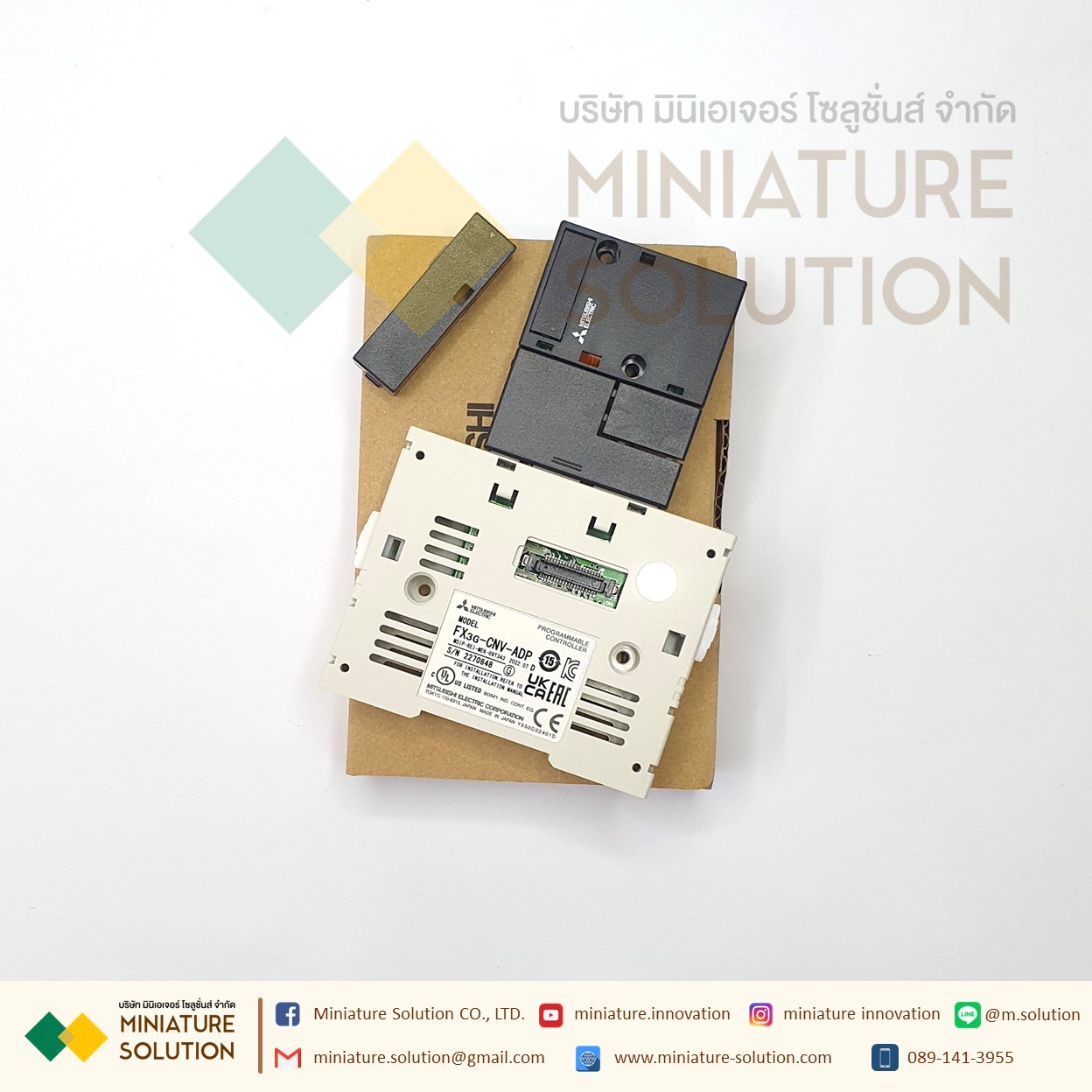 การ์ดขยาย FX3G PLC MITSUBISHI ตัวแปลงการ์ด/อะแดปเตอร์พิเศษ (FX3G-CNV ...