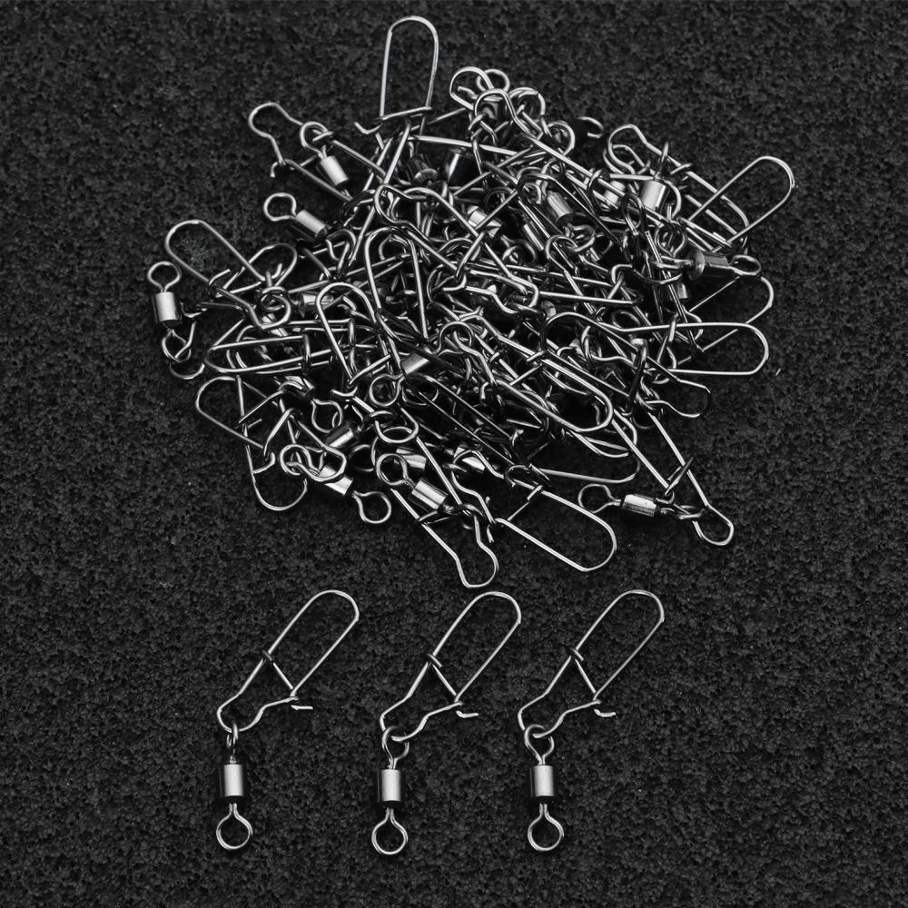 ADYQKU0DH 25Pcs 8 Word Loop เบ็ดตกปลา เบ็ดตกปลา หมุดหัวเข็มขัดตกปลา ...