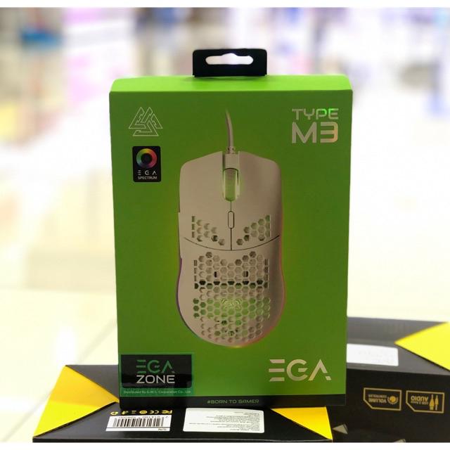 EGA TYPE M3 Gaming Mouse Macro เม้าส์เกมมิ่ง เบามาก มี 2 สี ดำ,ขาว ...
