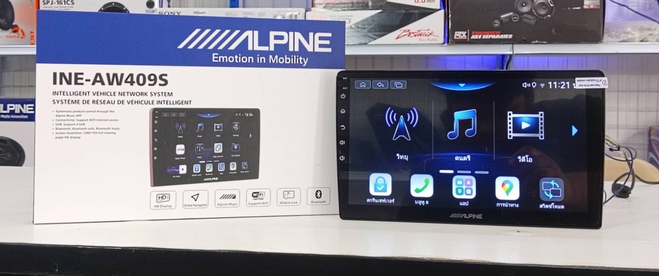 ของแท้ใหม่ล่าสุดจอแอนดรอย ALPINE INE-AW409S จอแบรนด์ระบบAndrois RAM 2 ...