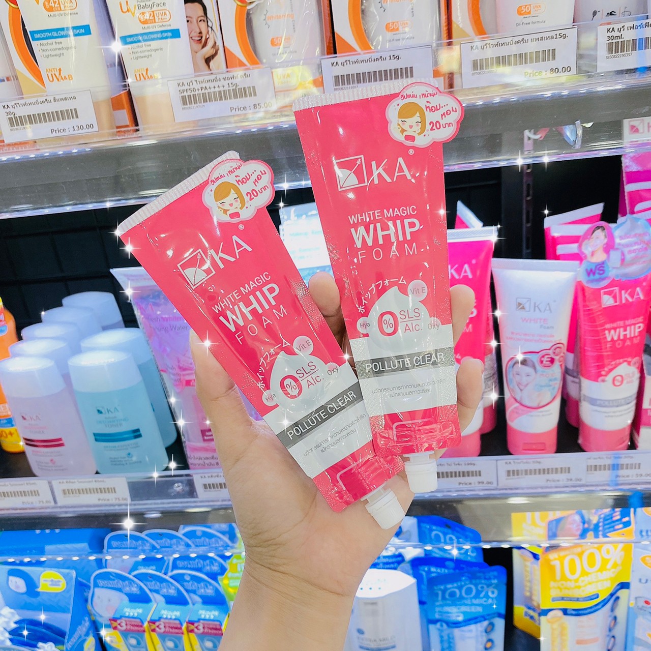 KA WHITE MAGIC WHIP FOAM.เคเอ ไวท์ เมจิก วิปโฟม 1 ชิ้น (มีให้เลือก 2 ...