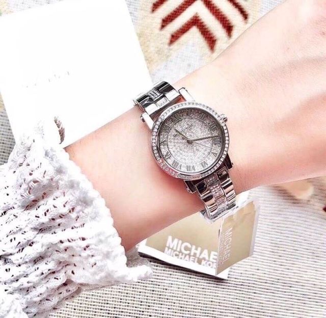 นาฬิกาข้อมือผู้หญิง MK3775 MICHAEL KORS Petie Norie Silver Tone ...