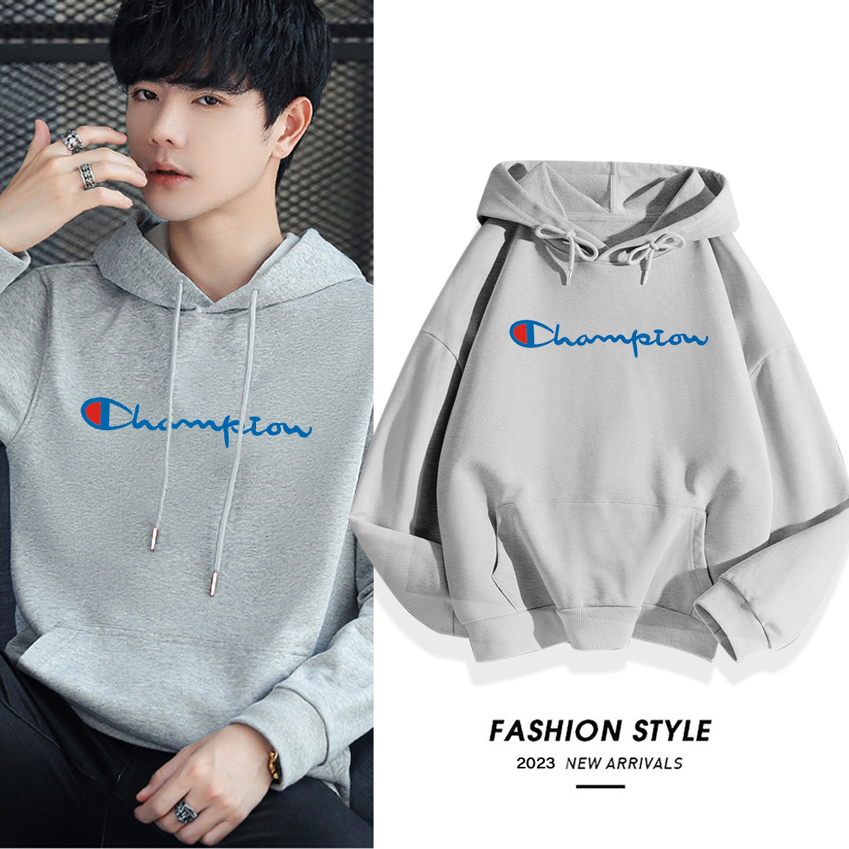 เสื้อแขนยาวมีฮู้ด สำหรับชายและหญิง.ลายแฟชั่นนานาชาติใส่ได้ทั้งเทียว ...