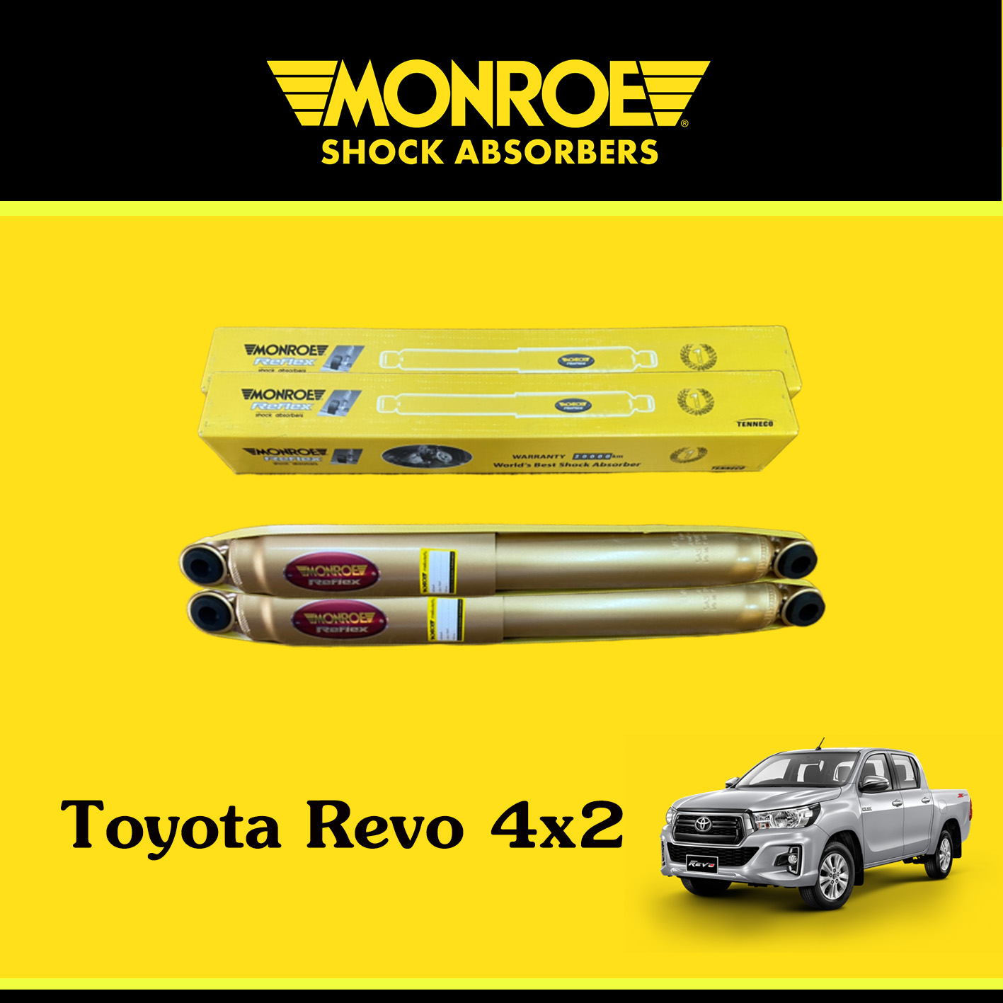Monroe reflex gold โช้คอัพหลัง รีโว้ Toyota Revo 4x2 - Pinalai - ThaiPick