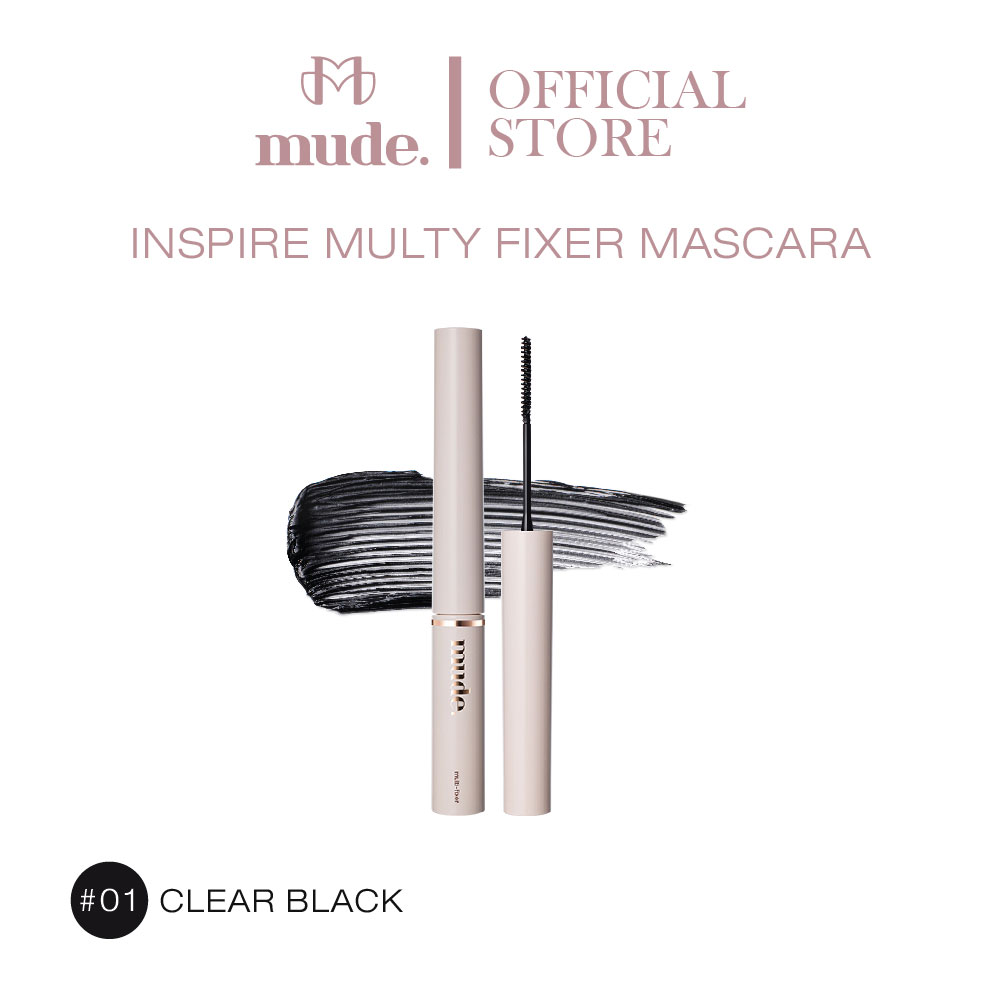 MUDE INSPIRE MULTY FIXER MASCARA 01 CLEAR BLACK G. (มาสคาร่า ฟิกเซอร์ ...