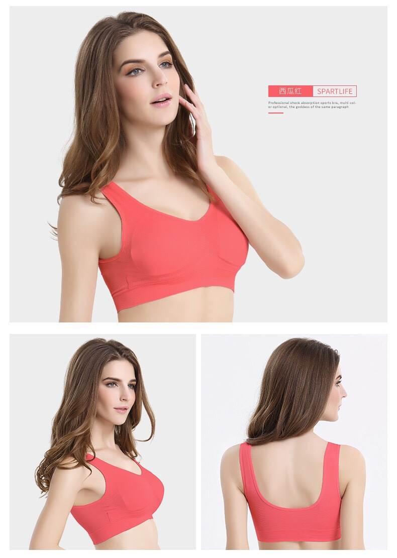 Rosebarabra Sport bra sb-113 บราไร้โครงใส่สบาย สปอร์ตบรา บราาออกกำลังกาย โยคะ ซับใน ...