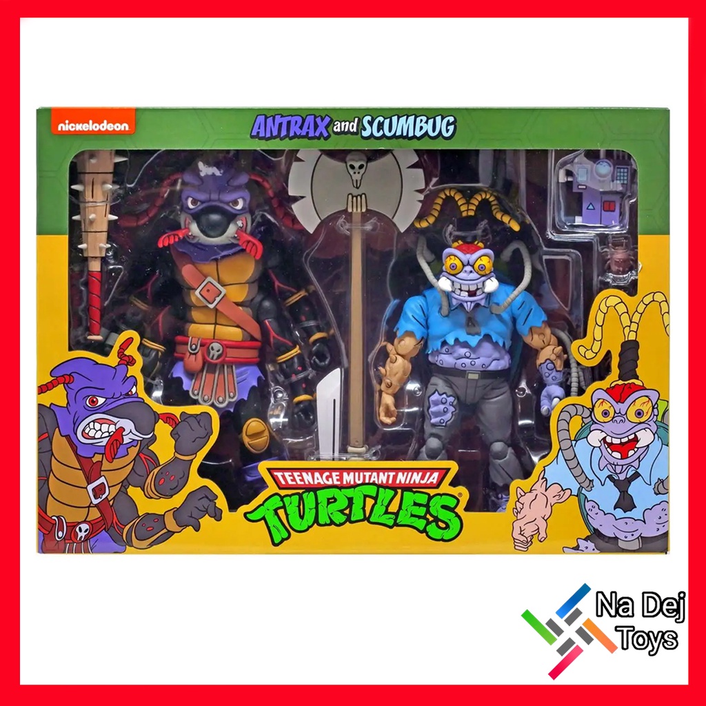 NECA TMNT Antrax & Scumbag 2-pack 7 Figure นินจาเต่า แอนแทรกซ์ & สคัมแบ ...