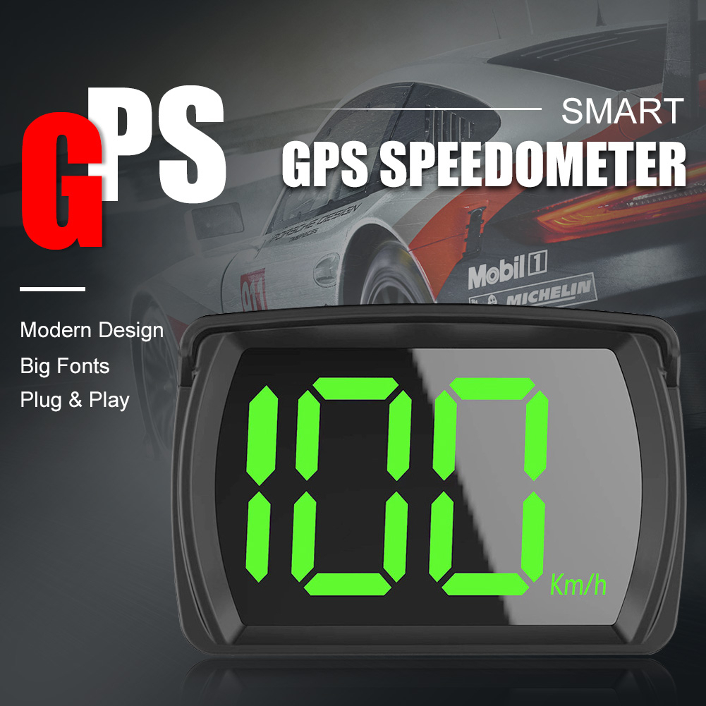 รถสากล GPS HUD 5V USB Display Plug Speedometer Digital และเล่นอุปกรณ์เสริมรถแบบอักษรขนาดใหญ่ ...