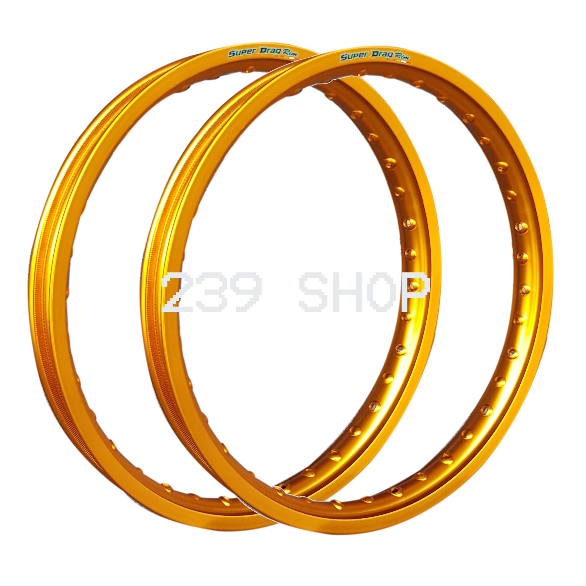 239 SHOP วงล้ออลูมิเนียม SUPER DRAG RIM 1.40-17 สีทองเข้ม รุ่น STREET ...