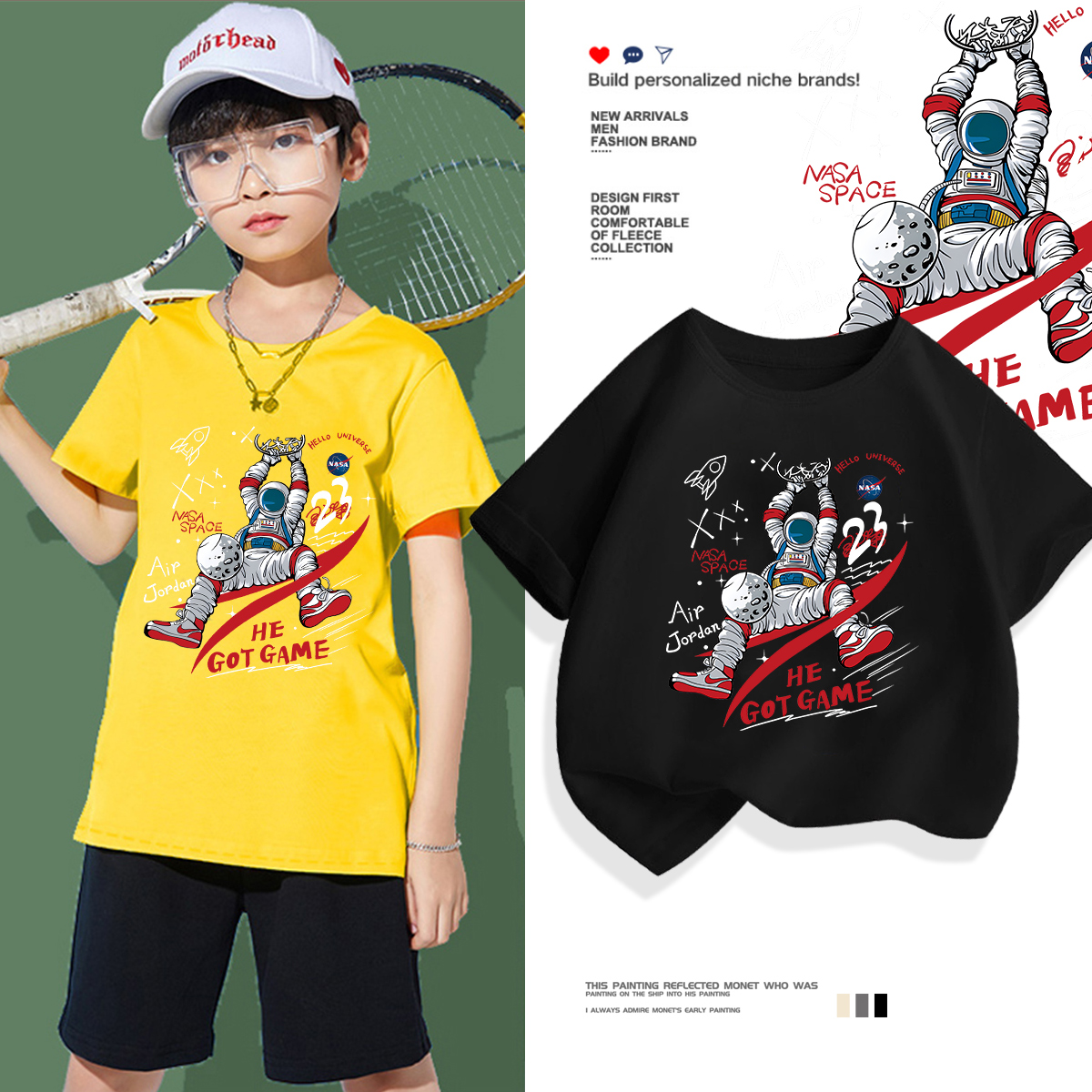 H351แฟชั่นเด็กเสื้อยืดแขนสั้นสำหรับเด็กผู้หญิงและเสื้อยืดแขนสั้นสำหรับ ...