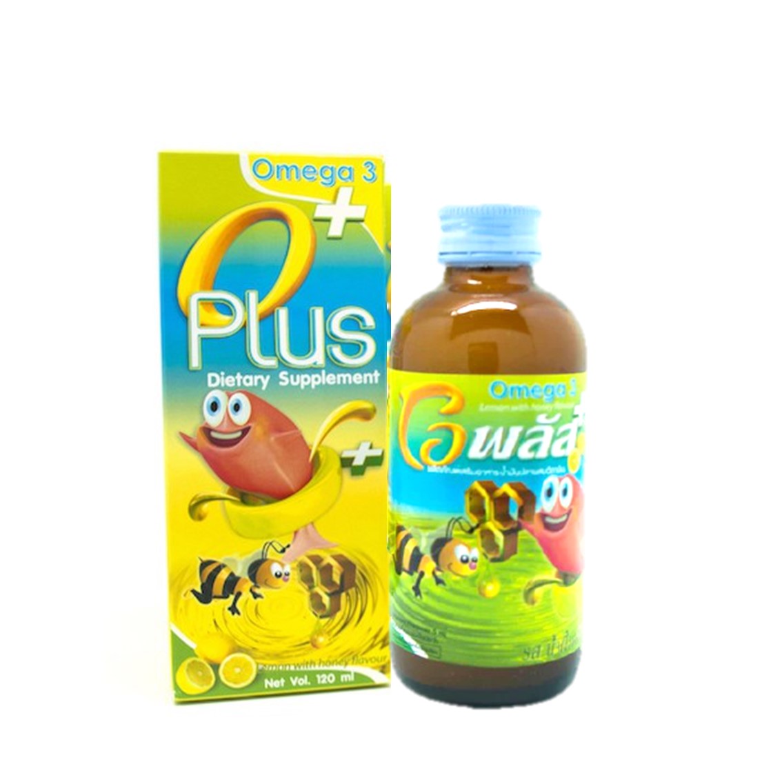 โอพลัส วิตามินรวม Oplus รสน้ำผึ้ง มะนาว น้ำมันปลา Omega3 โอเมก้า3 โอ ...