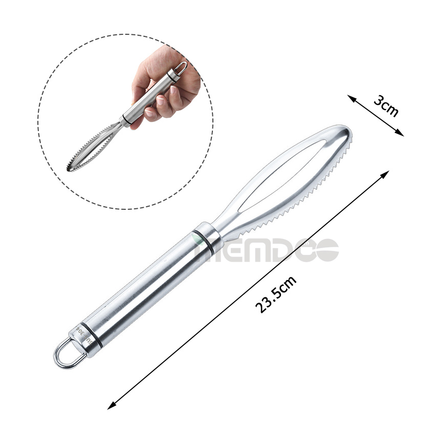 Memdoo Fish Scrappers Fish Scales Cleaner Stainless Steel Fish Cleaning ...