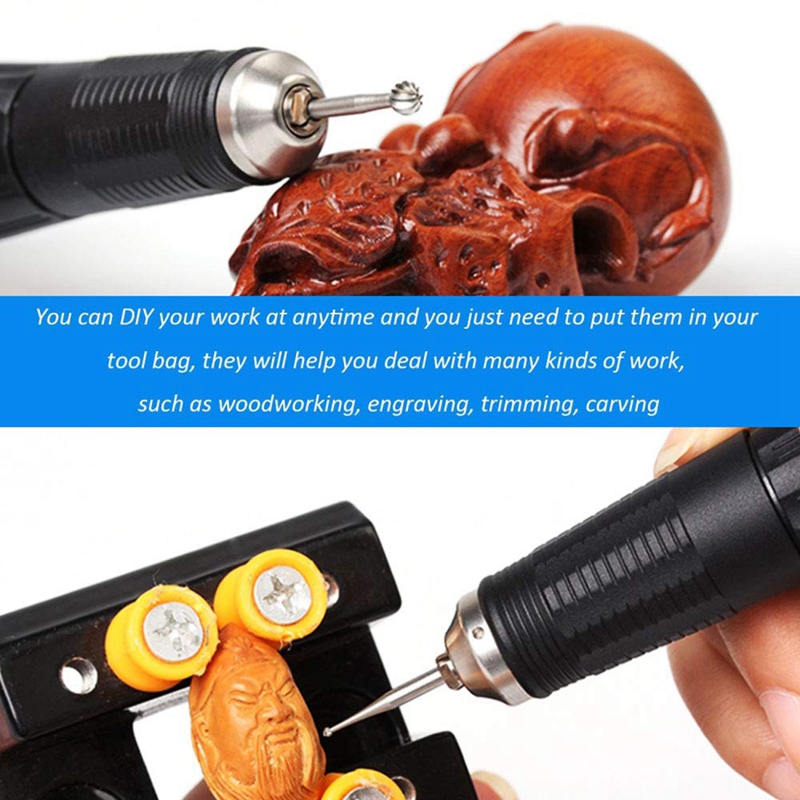 20Pc HSS Router Carbide Engraving Bits for Dremel Router Bit Set 1/8 ...