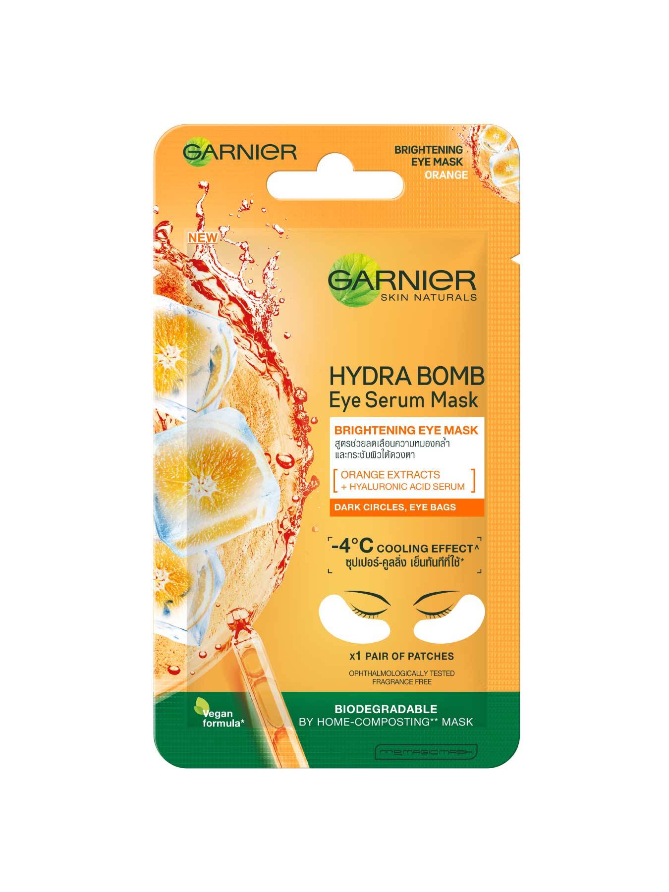 GARNIER Hydra Bomb Eye Serum Mask (6 g.) การ์นิเย่ สกิน แนทเชอรัลส์ ไฮด ...