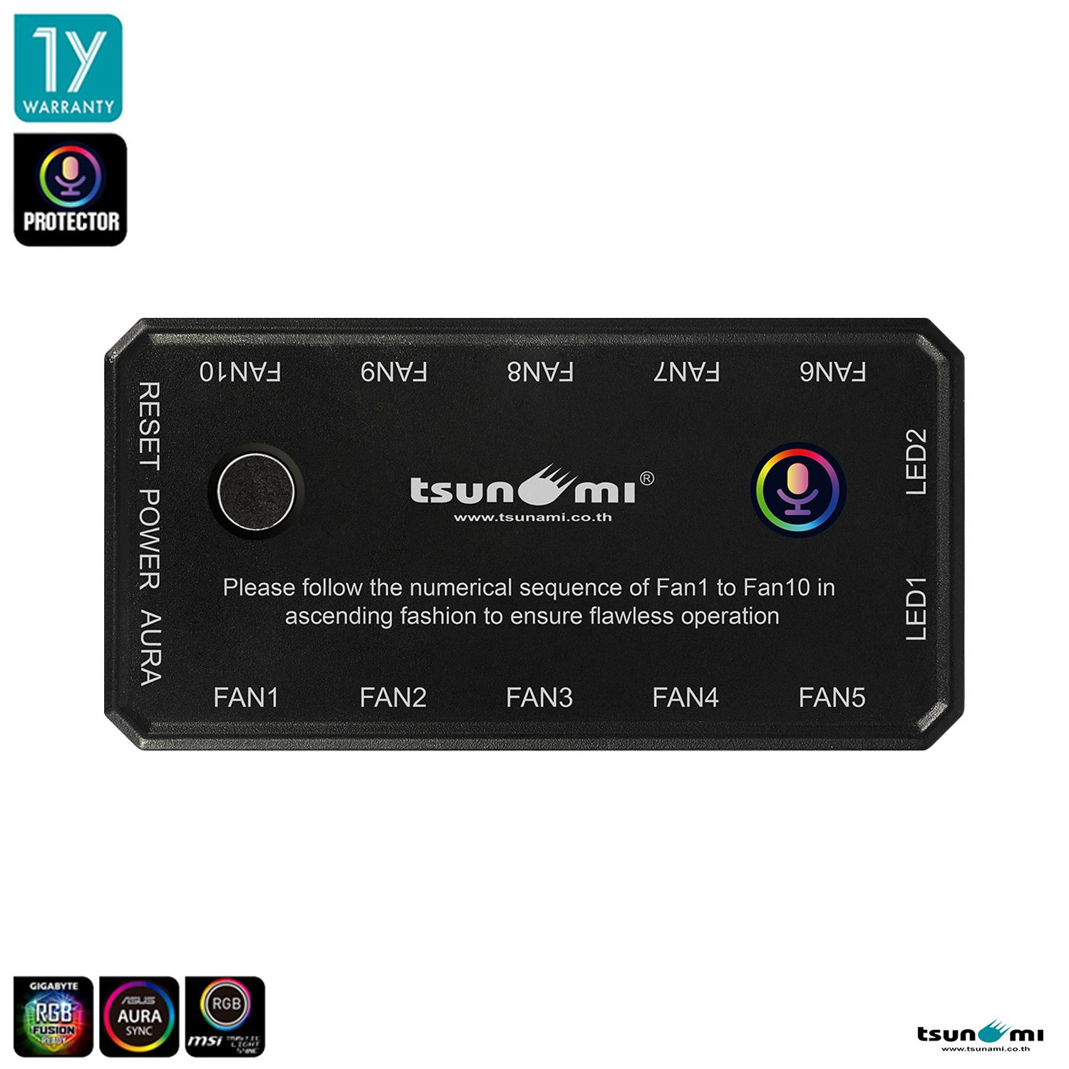 Tsunami Protector Series (5V ARGB) Control Hub Remote ControlX1 ...