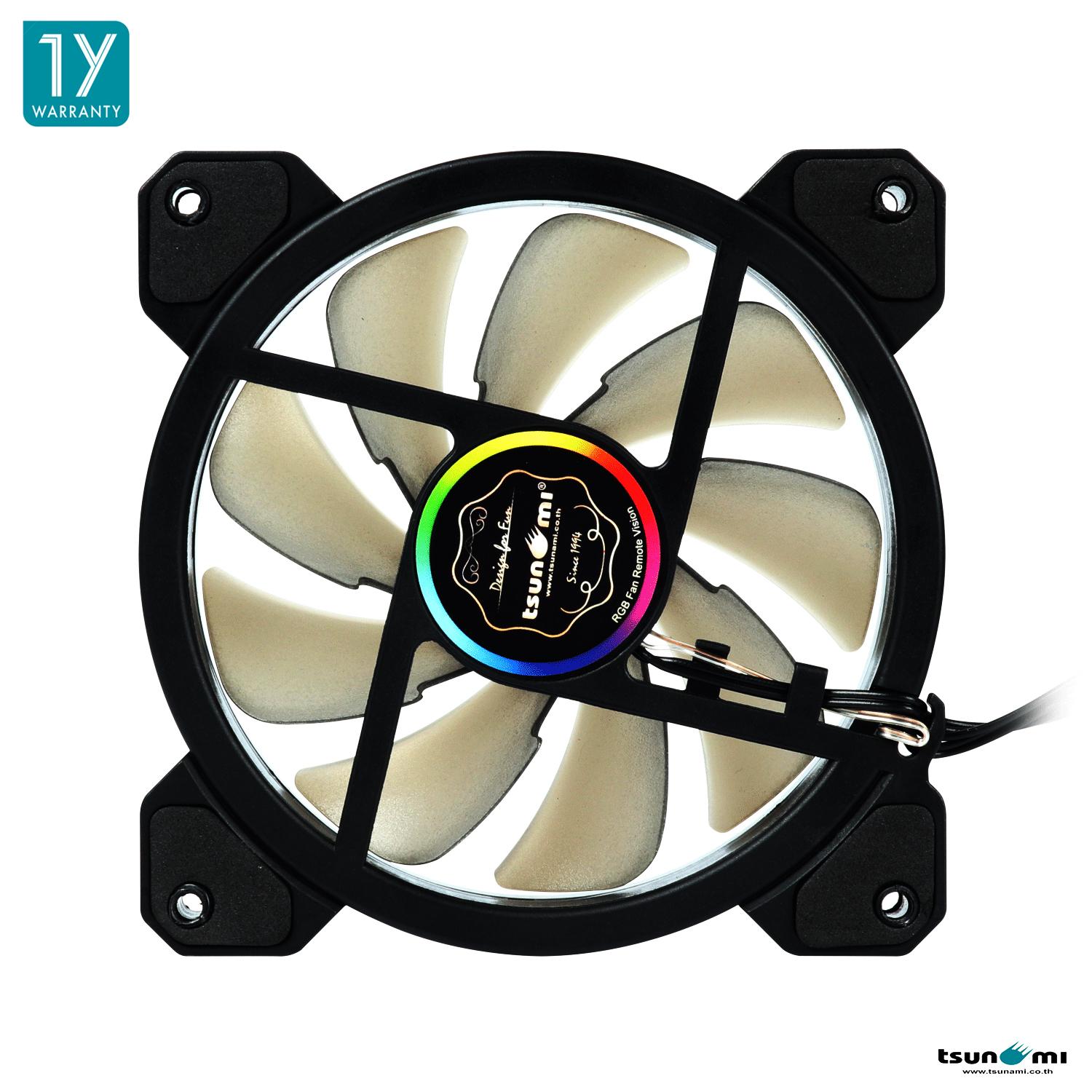 พัดลมระบายความร้อน Tsunami Tron Series (cRGB Sync) RGB Cooling Fan X7 ...