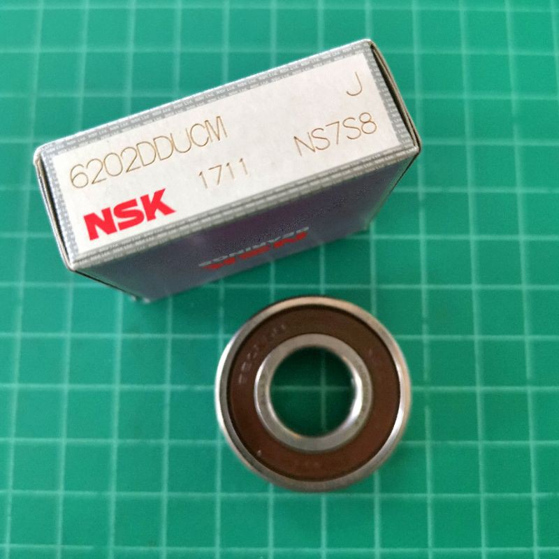 ลูกปืนถ้วยคลัทช์ NB411 RBC411 ยี่ห้อ NSK 6202 DD ฝายาง NSK แท้ คุณภาพ ...