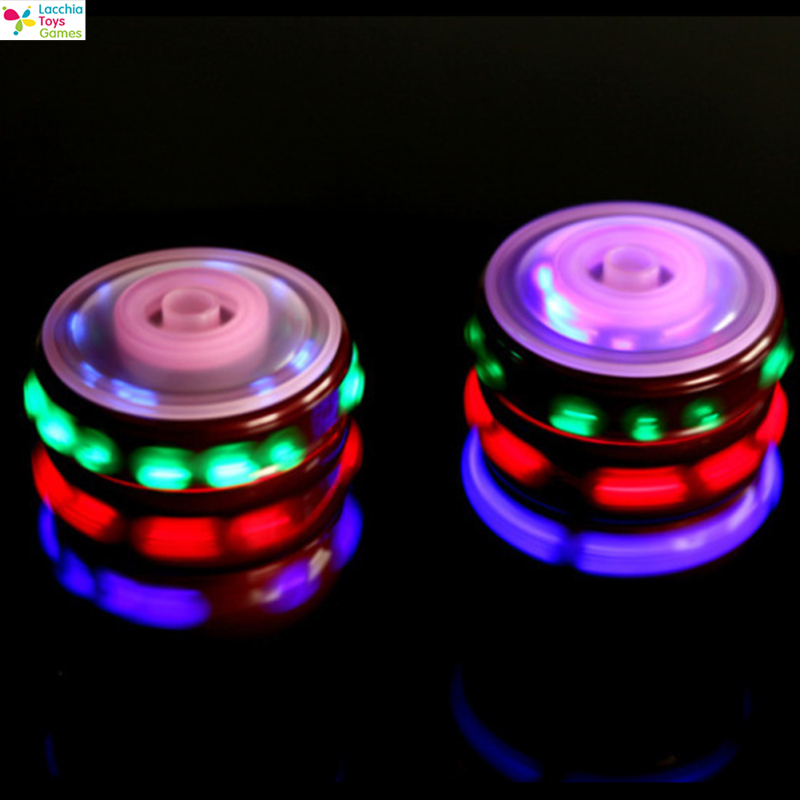 LT【ready stock】Children LED Light-up Music Wood-Like Peg-top Hand ...