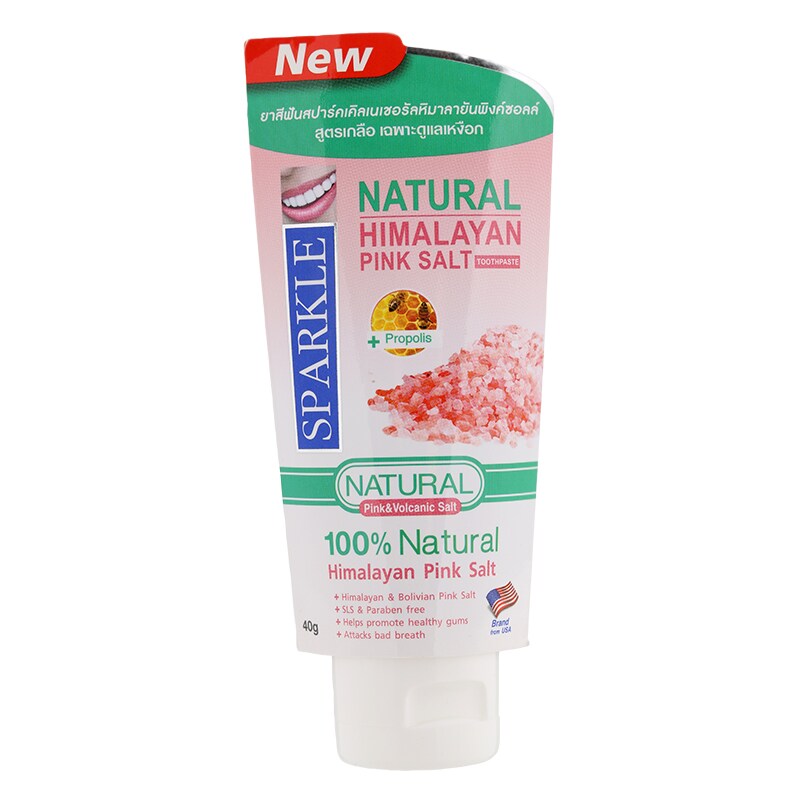Sparkle Natural Himalayan Pink Salt Toothpaste 40g. ผลิตภัณฑ์ดูแลสำหรับ ...