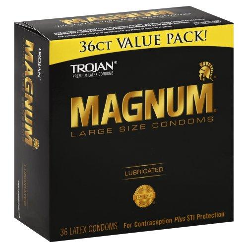 TROJAN MAGNUM Lubricated Large Size Condoms The Gold Standard in ...