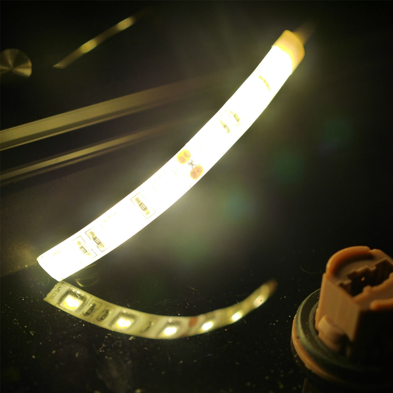 2x 10cm Waterproof Blue/Warm White 5050 Led Strip Lights Dc 12V Caravan ...