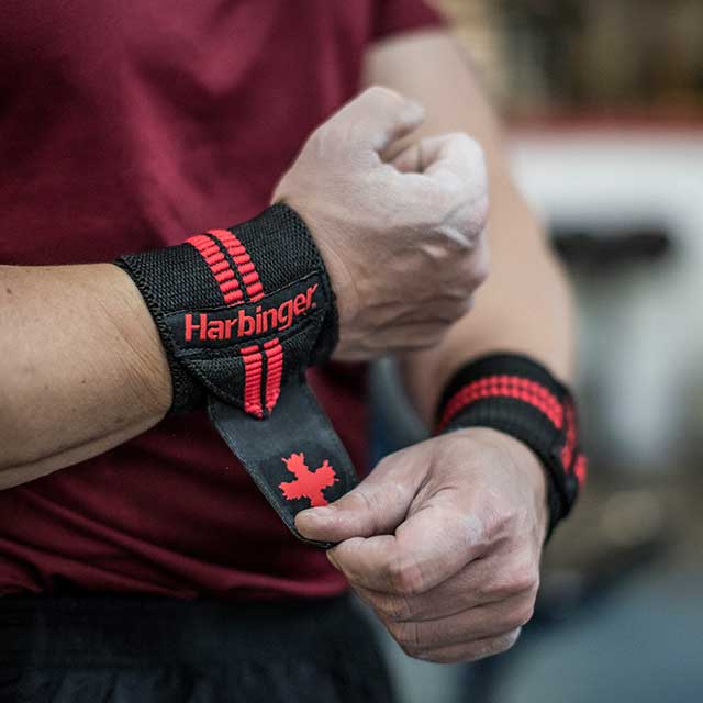 Harbinger สายรัดข้อมือยกน้ำหนัก Red Line Thumb Loop Wrist Wraps - Keno ...