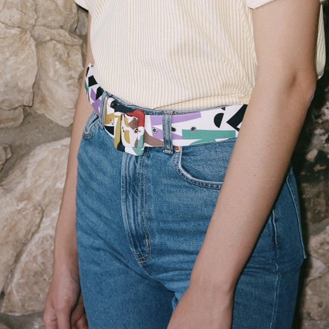 Funky Belt - เข็มขัดผ้าพิมพ์ลาย - Rally Movement - ThaiPick