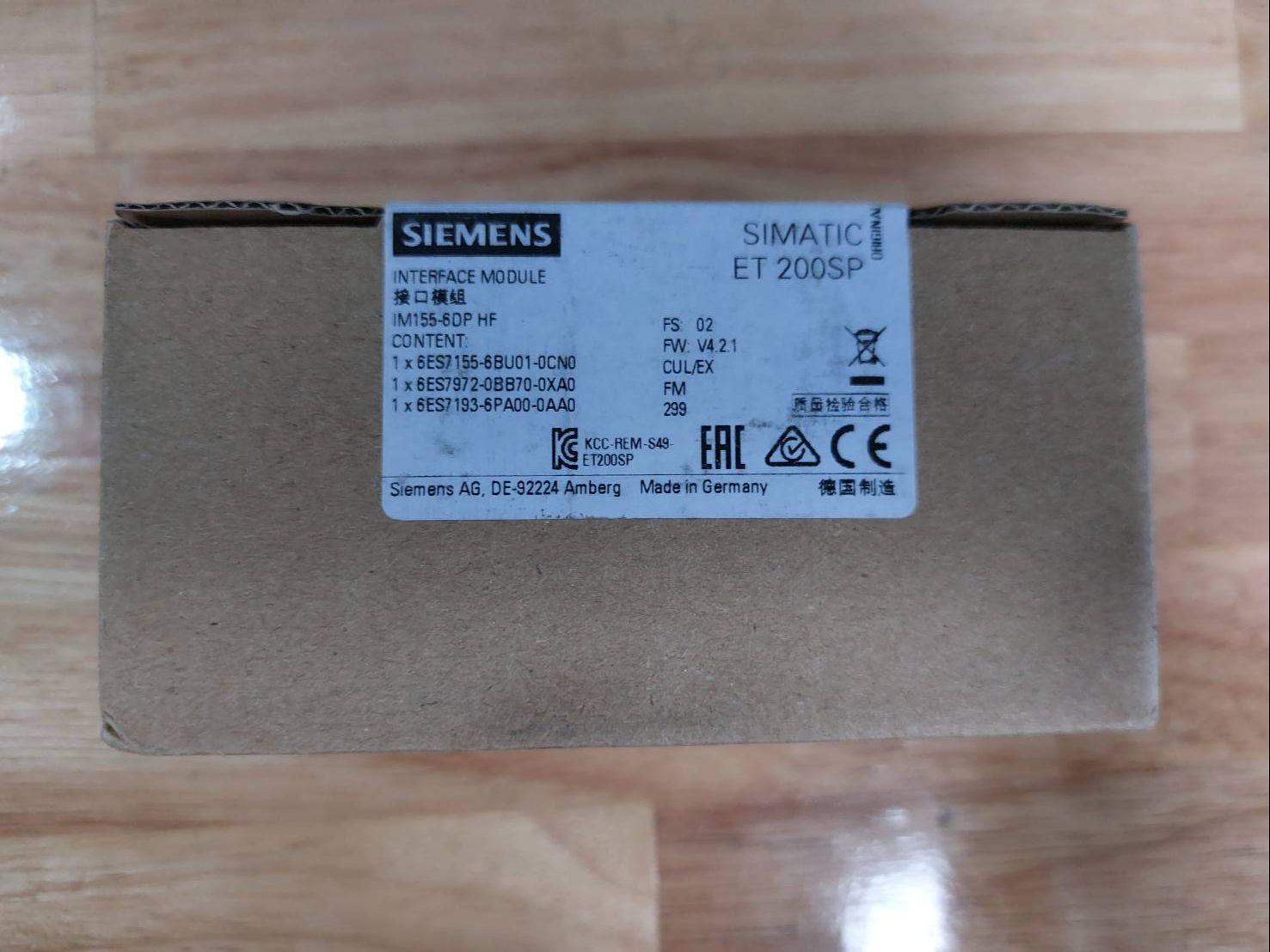 SIMATIC ET 200SP, PROFIBUS IM bundle, IM 155-6DP HF 6ES7155-6BA01-0CN0 ...