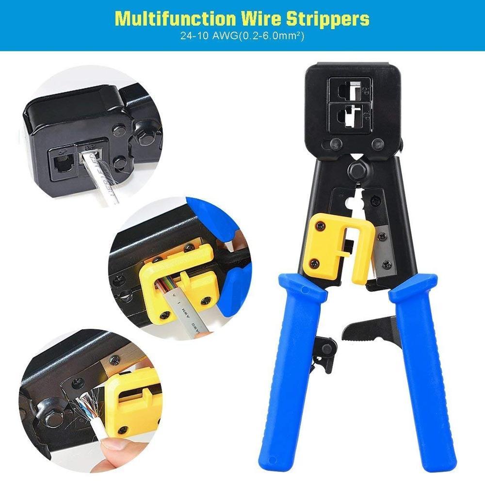 คีมเข้าหัวแลน หัวLan Rj45 Crimping Tool Multifunction Wire Stripper ...