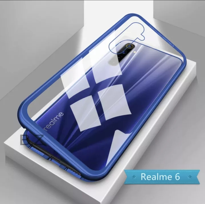 [ส่งจากไทย] Case Realme 6 เคสเรียวมี6 เคสแม่เหล็ก ไม่มีกระจกด้านหน้า เค ...