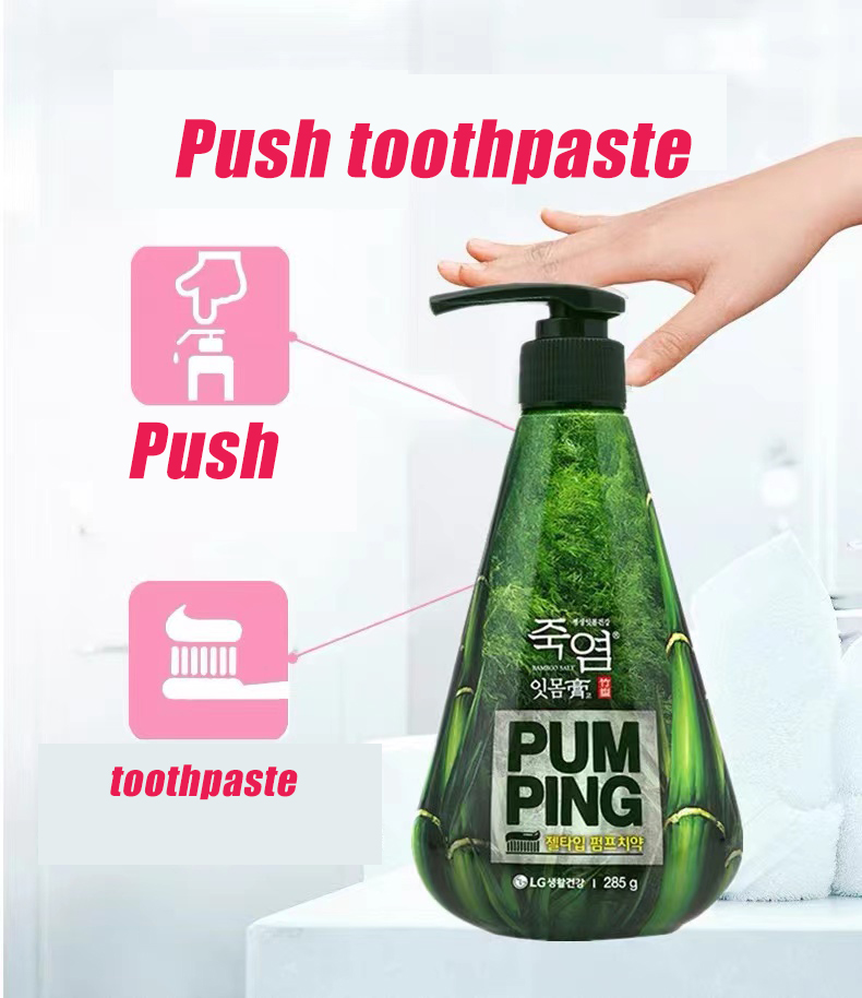 LG Pum ping Bamboo salt press toothpaste 285g imported from Korea ...