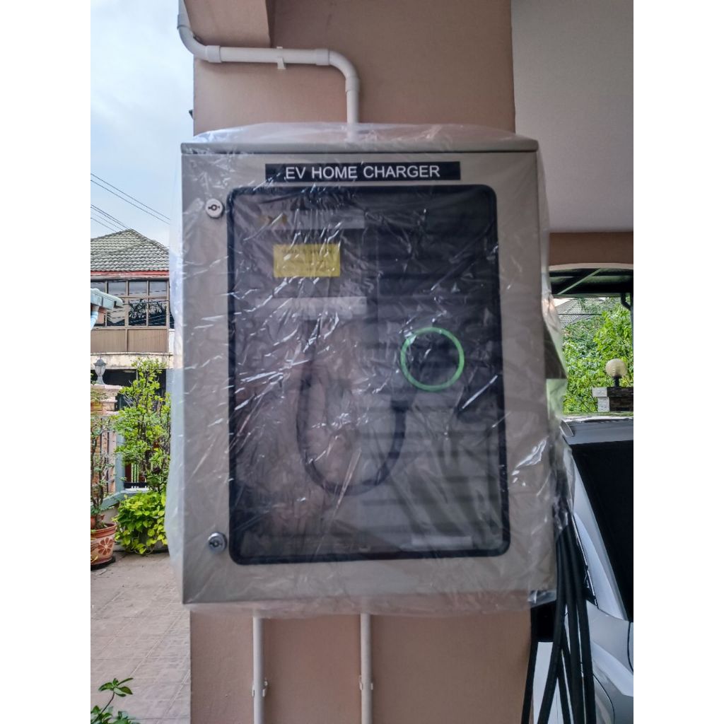 ผ้าคลุม EV Charging Box พลาสติกใส กันฝุ่น กันฝน กันแมลง มียางยืดรอบผืน ...