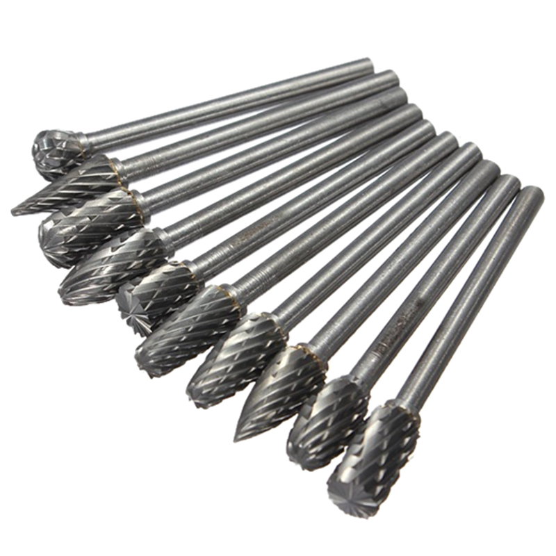 10pcs Hard alloy Rotary File Tungsten steel grinding head 3*6mm ...