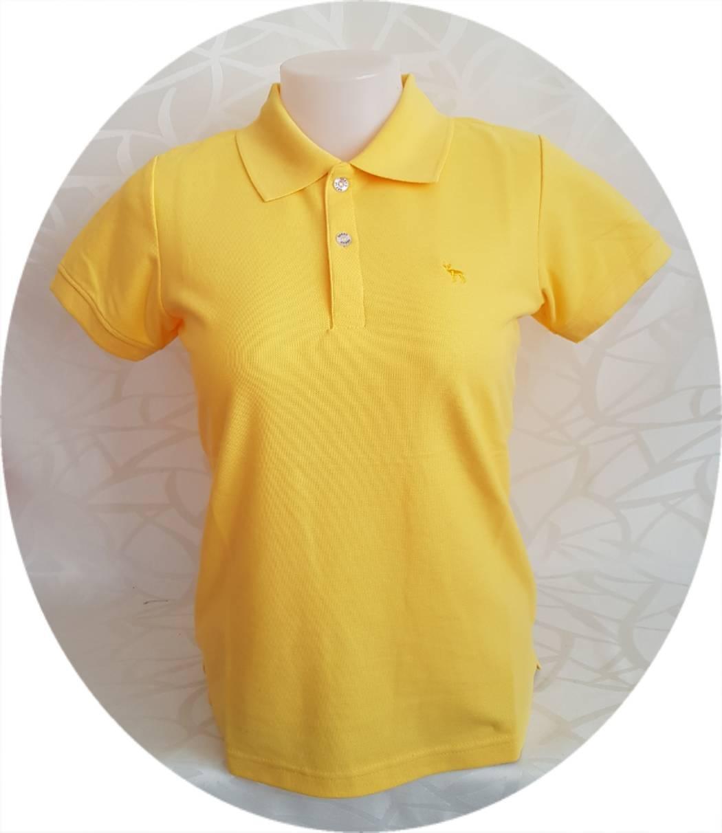 เสื้อโปโล ( polo shirt )แบรนด์ Geeko ตรากวาง สีพื้นชาย สีเหลือง( นาโน ) gkc - 37M - Geekolike ...