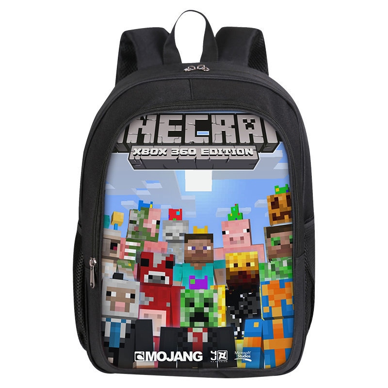 Children's Backpack My World Minecraft Primary School Pupil's School ...