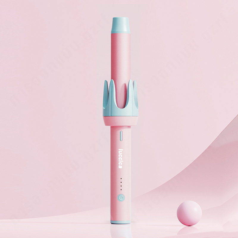 LUCCICA เตารีดดัดผมไร้สาย หนีบผม ที่ม้วนผม ปรับได้ 3 ระดับ ม้วนผม ที่หนีบผม ชาร์จ USB เครื่อง ...