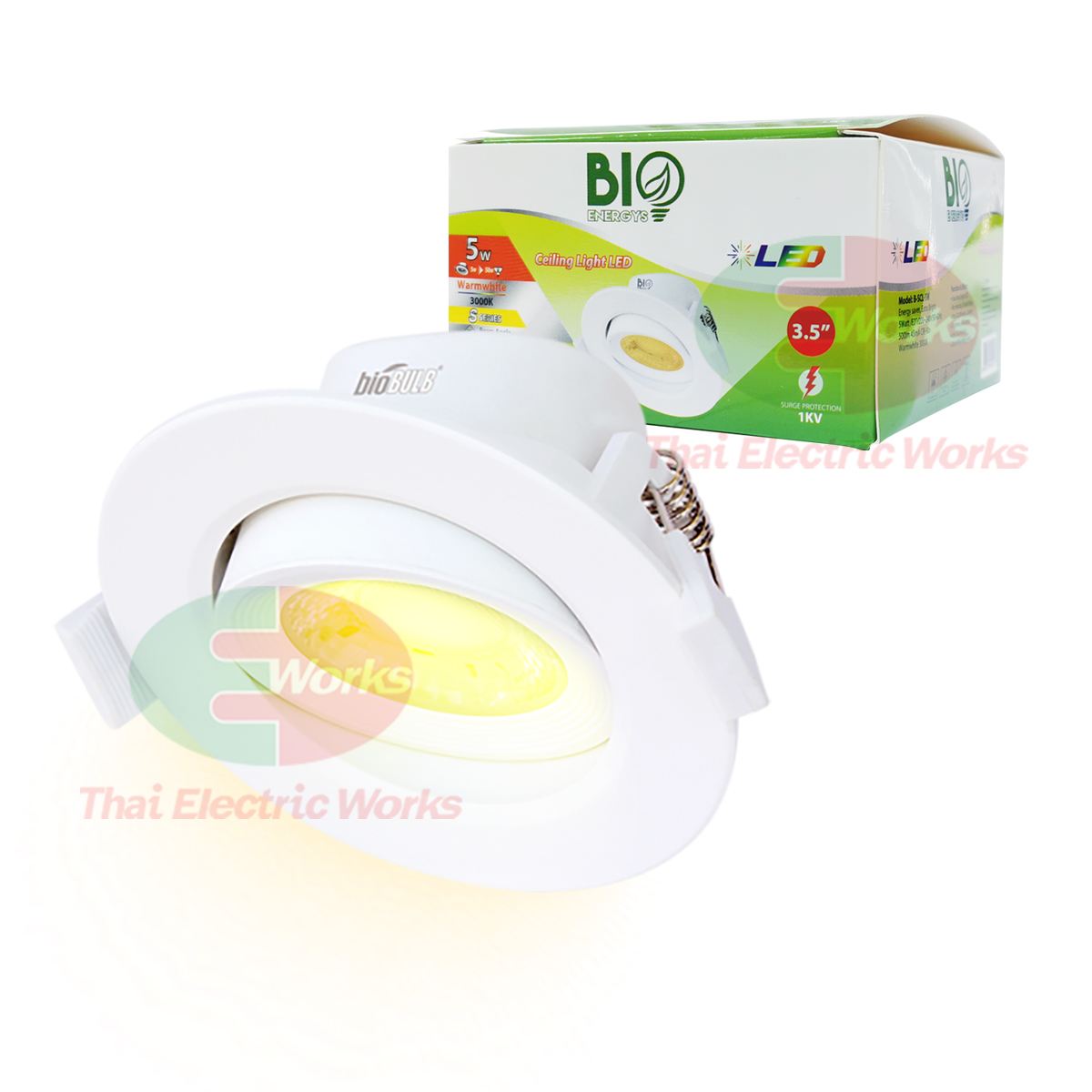 Bio Energys ไฟ LED แบบฝังฝ้า ขนาด 3.5นิ้ว Ceiling Light LED 5W B-SCL-5D ...