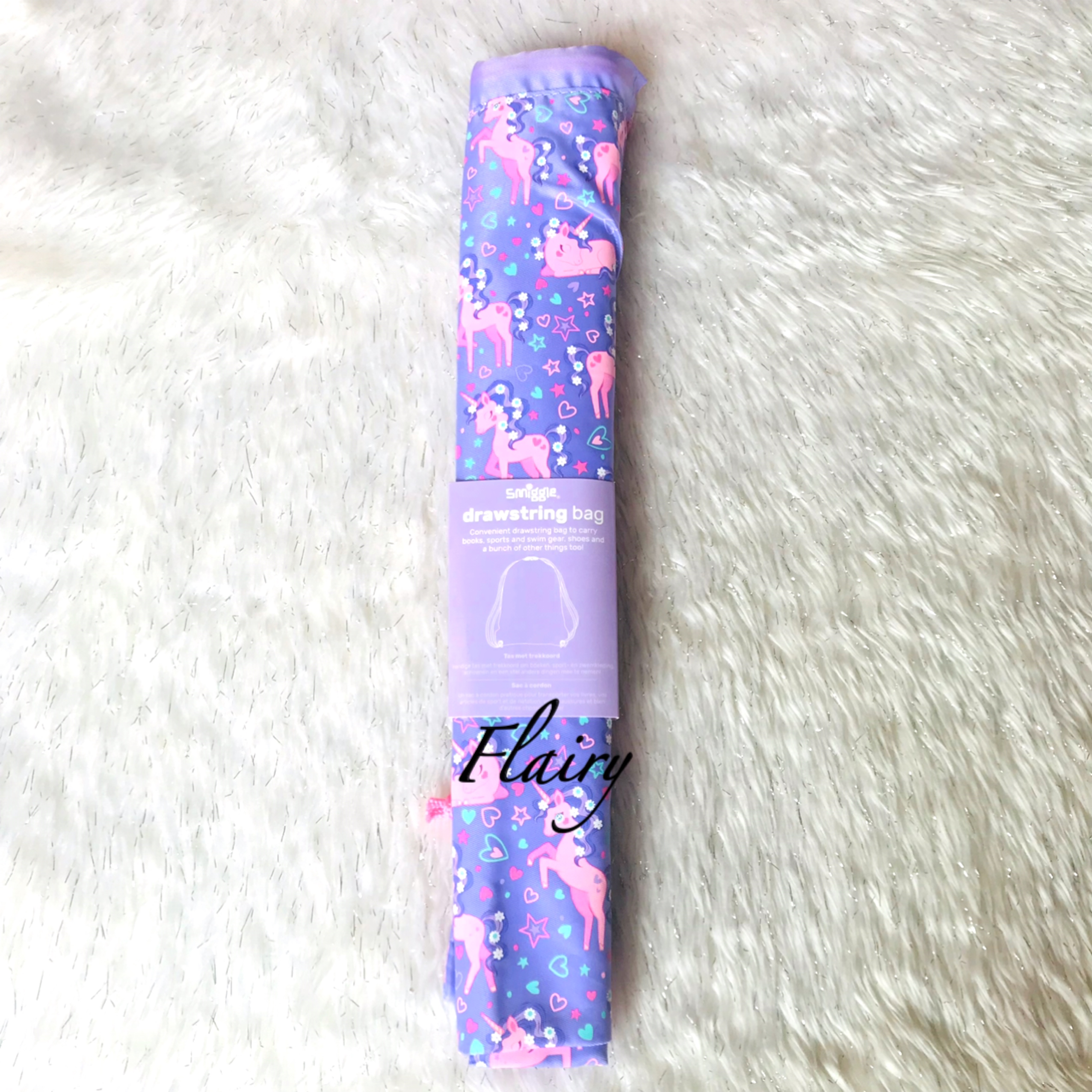 กระเป๋ากันน้ำ แบบหูรูด Smiggle drawstring bag - MixASale