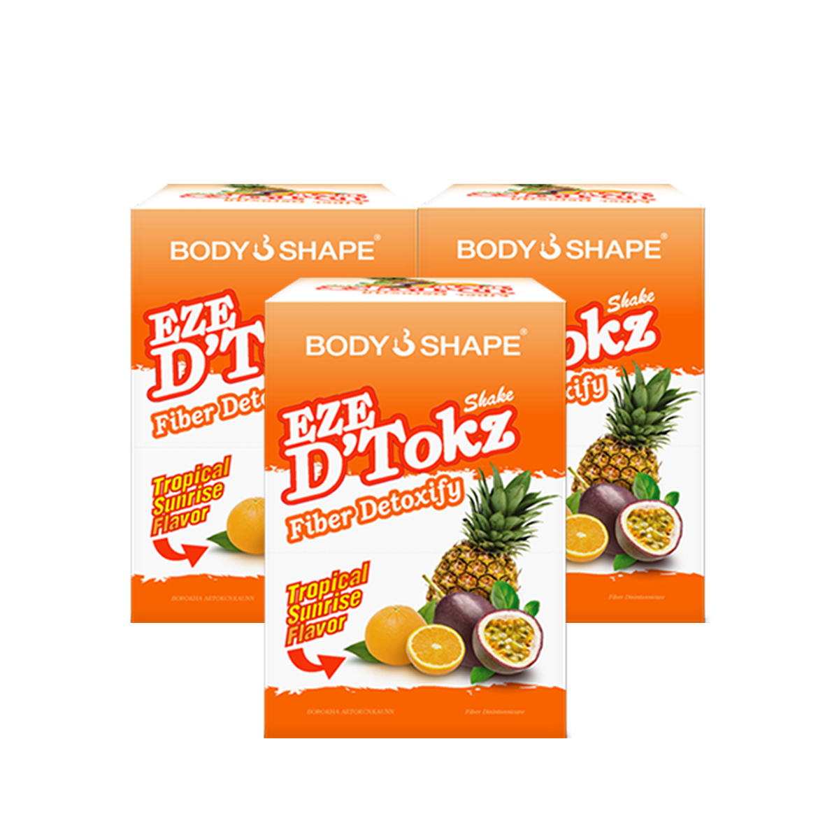 Body Shape EZE DTokz บอดี้เชพ อีซี่ ดีท็อกซ์ ช่วยขับถ่าย 3 กล่อง 30ซอง ...