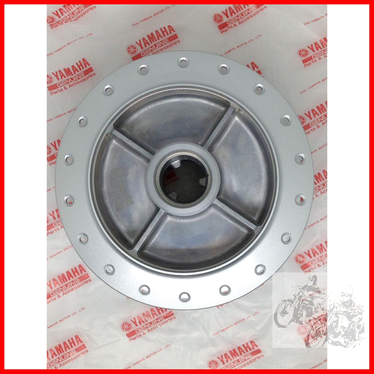 YAMAHAแท้ศูนย์ ดุมล้อหลัง ยามาฮ่า รุ่น สปาร์ค 110 / นาโน /135 (ผ้าเบรค ...