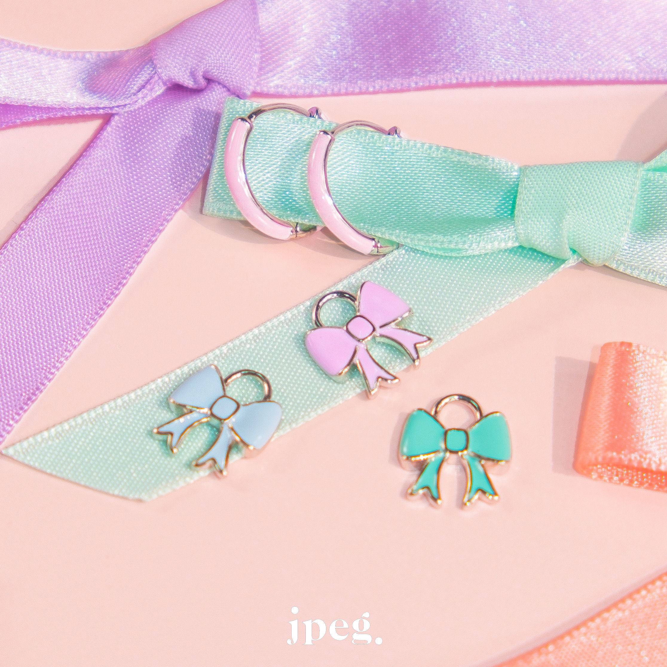 J. ribbon charm (enamel) - jpegshop - ThaiPick