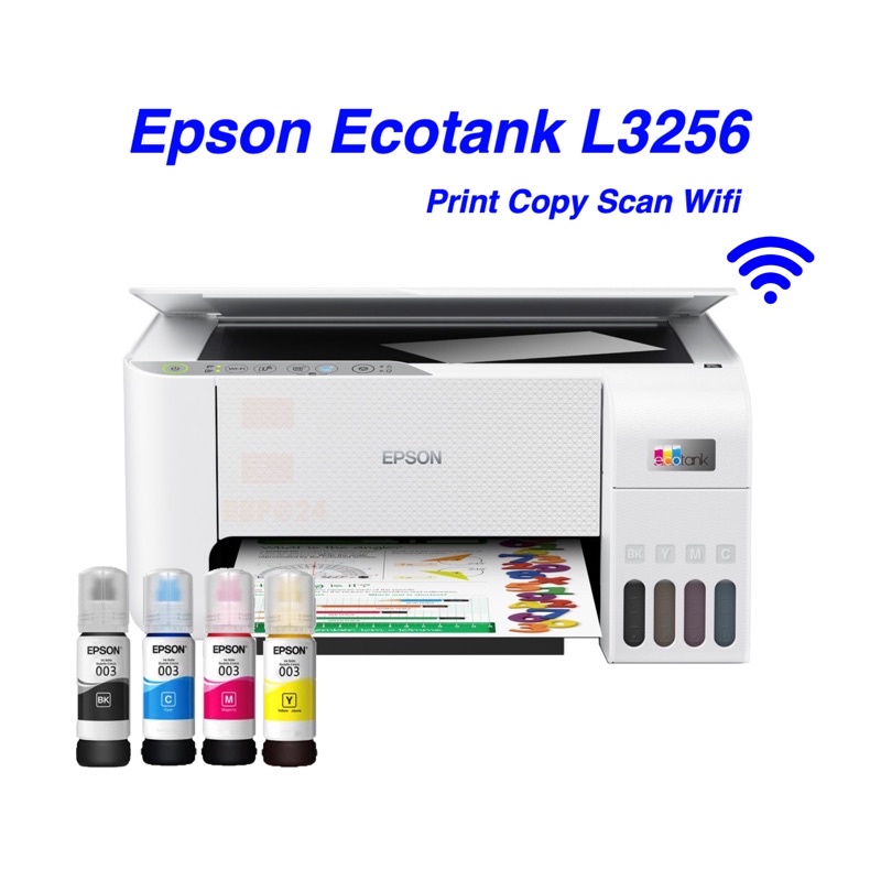 (พี่หมี มีปริ้นส์)Epson L3250 L3256 รุ่นใหม่ล่าสุด WiFi Printer Ecotank ...
