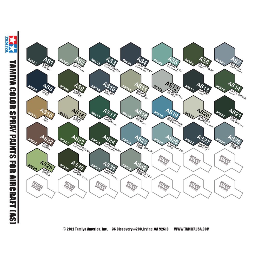 TAMIYA 86504 AS-4 Gray Violet (Luftwaffe) (100ml) สีสเปรย์แลคเกอร์ทามิ ...